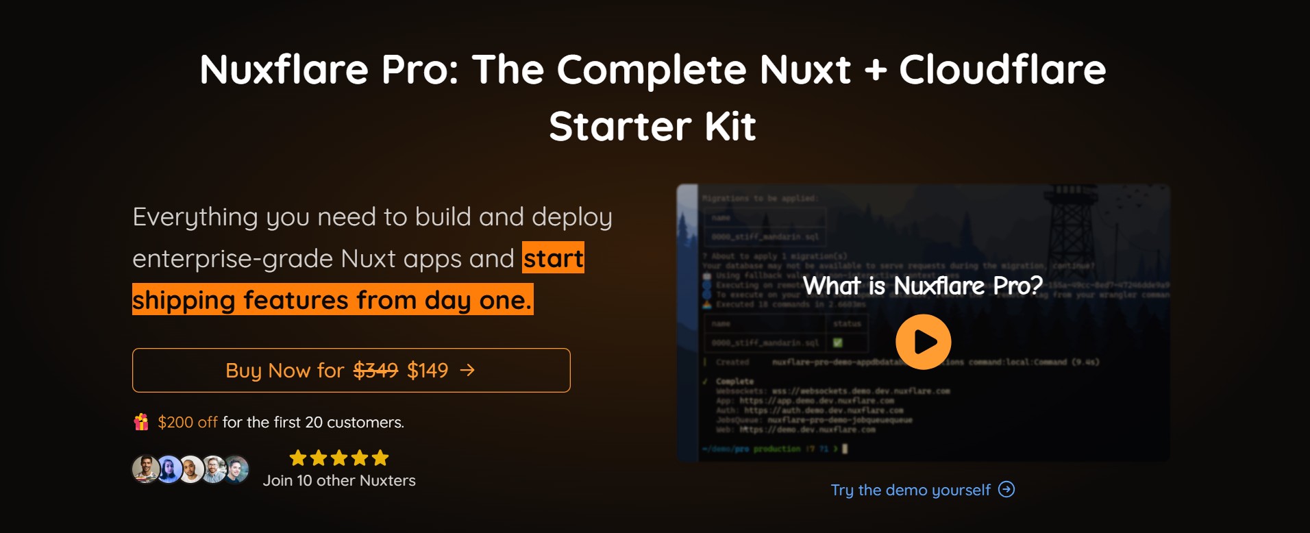 Nuxflare Pro: The Complete Nuxt + Cloudflare Starter Kit | Nuxflare